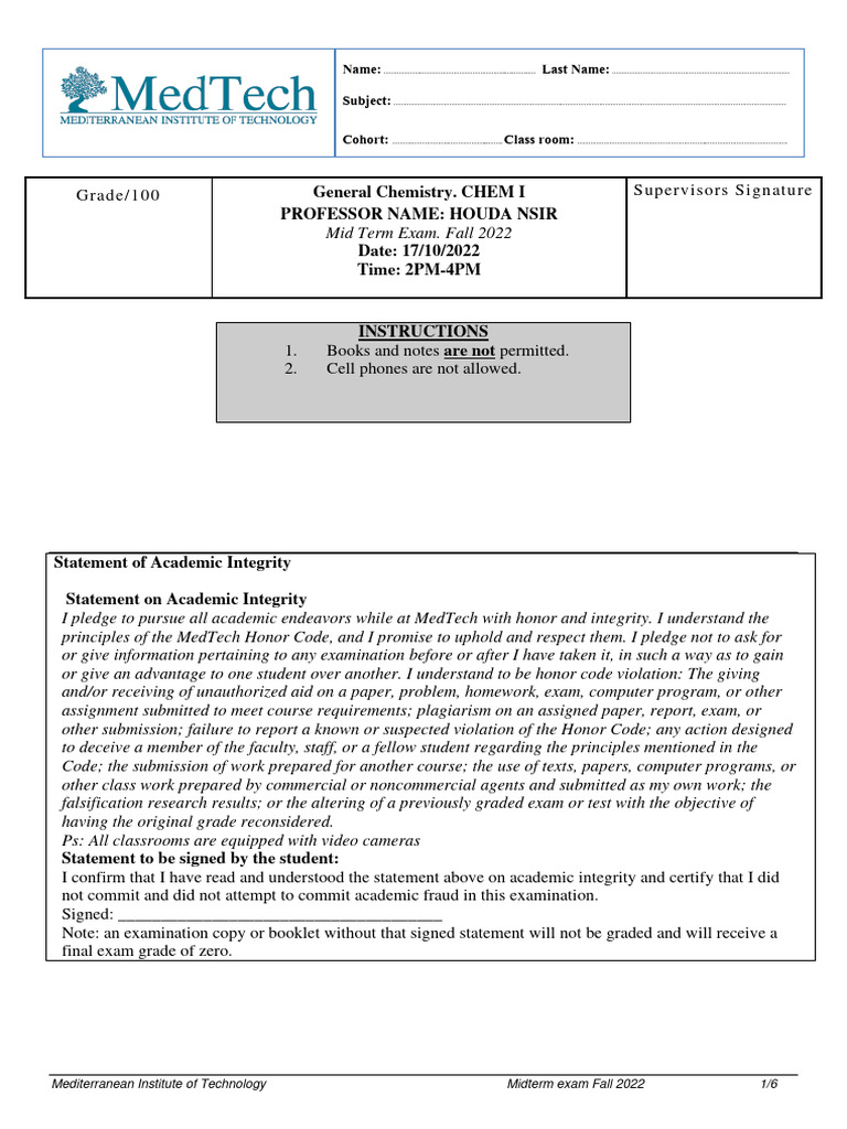 MT Exam 2022 | PDF | Electron | Atomic Orbital