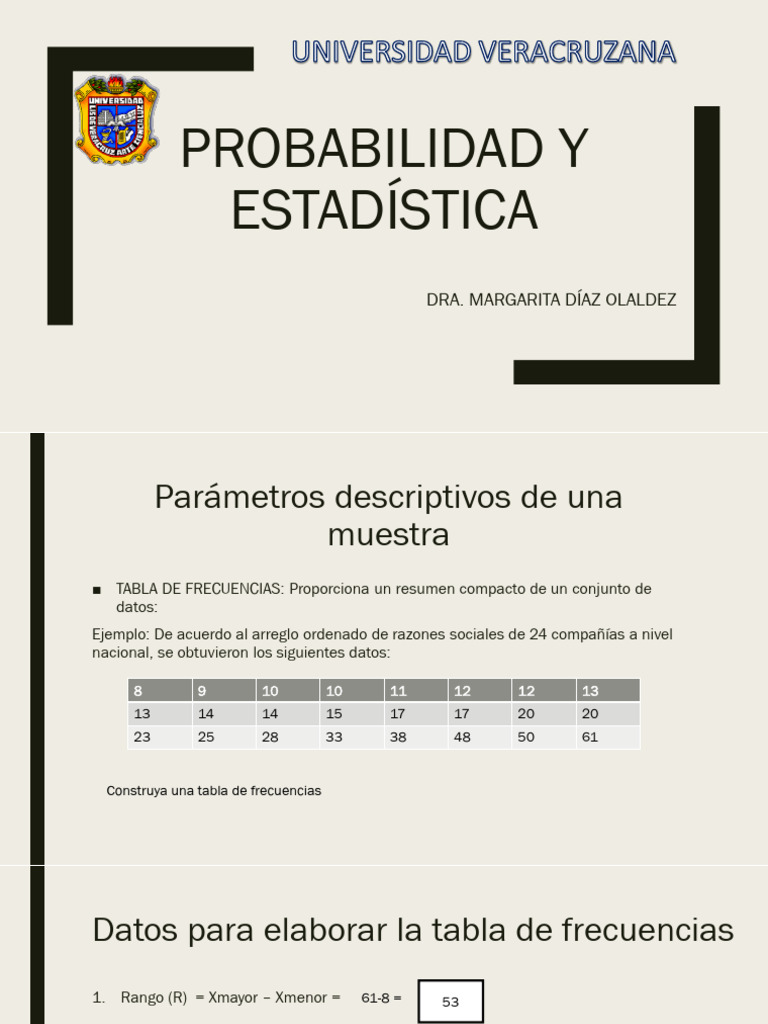 Parámetros Descriptivos de La Muestra | PDF | Muestreo (Estadísticas) | Estadísticas