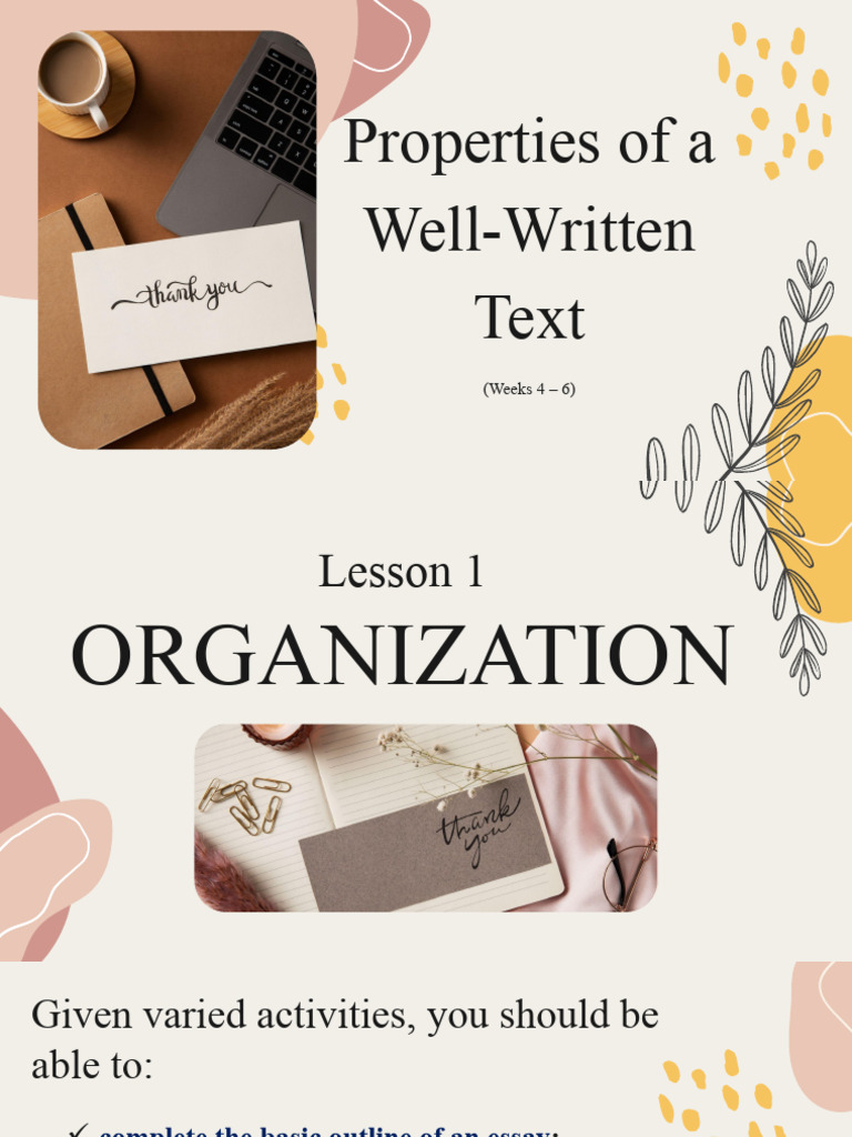 Essay Writing Organization Techniques | PDF | Essays | Cognitive Science