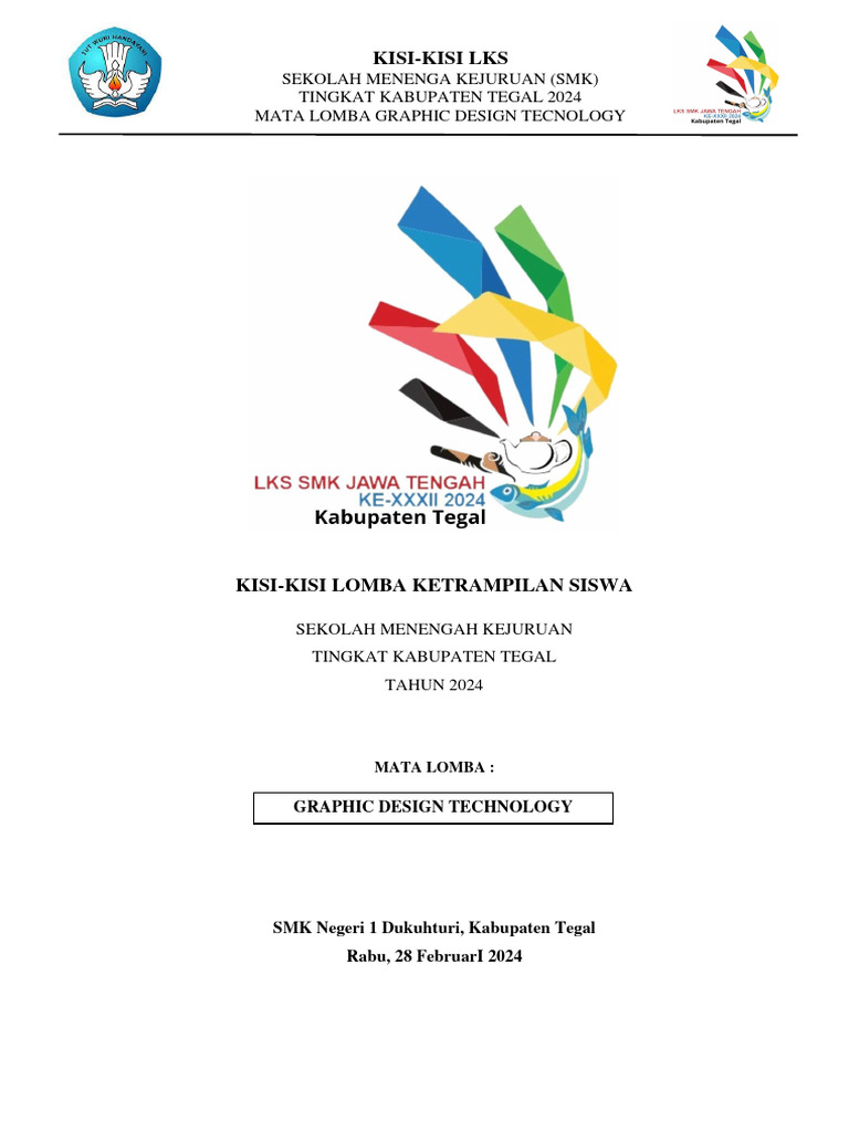 Kisi-Kisi LKS Teknologi Desain Grafis (2024) Tegal | PDF