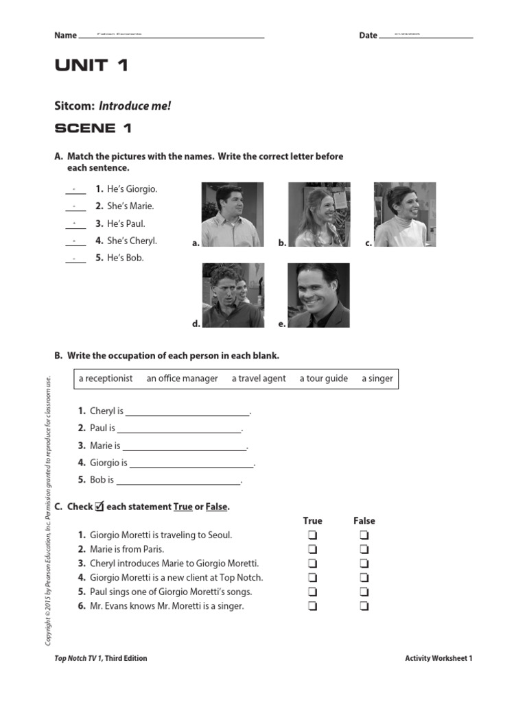 Unit 1 Video Activity | PDF
