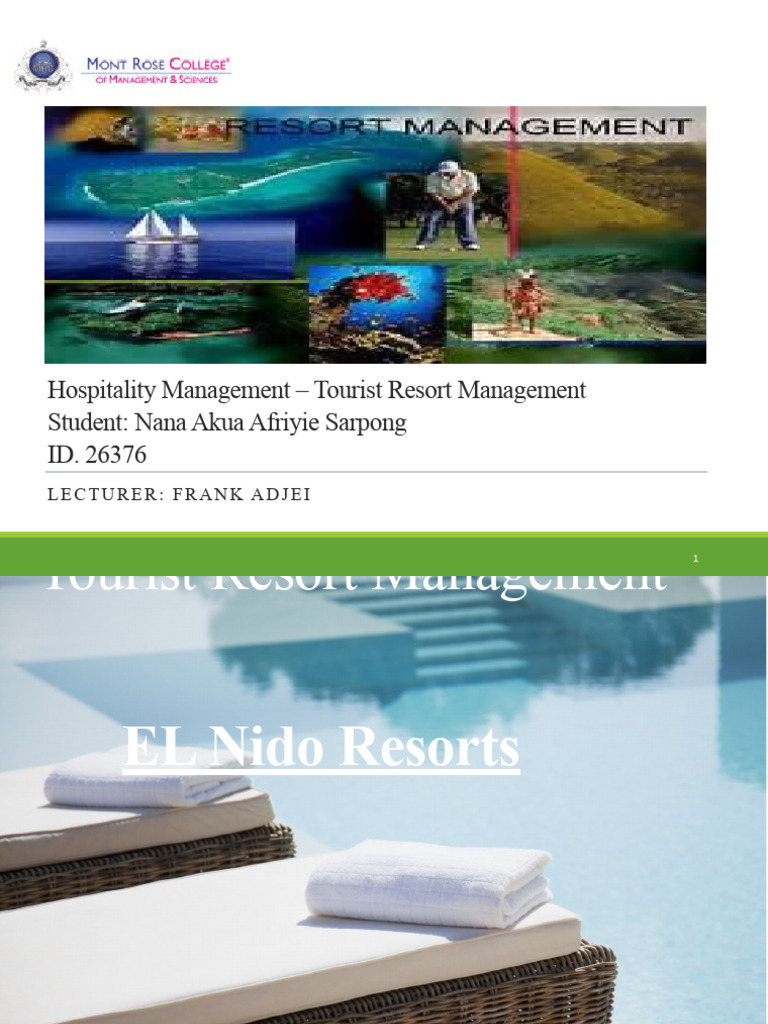 Tourism Resort Management Presentation | PDF | Sustainability | Brand