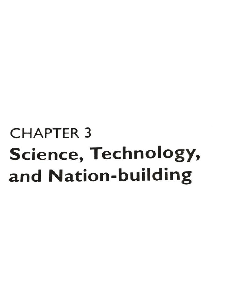 Science, Technology and Nation-Building | PDF