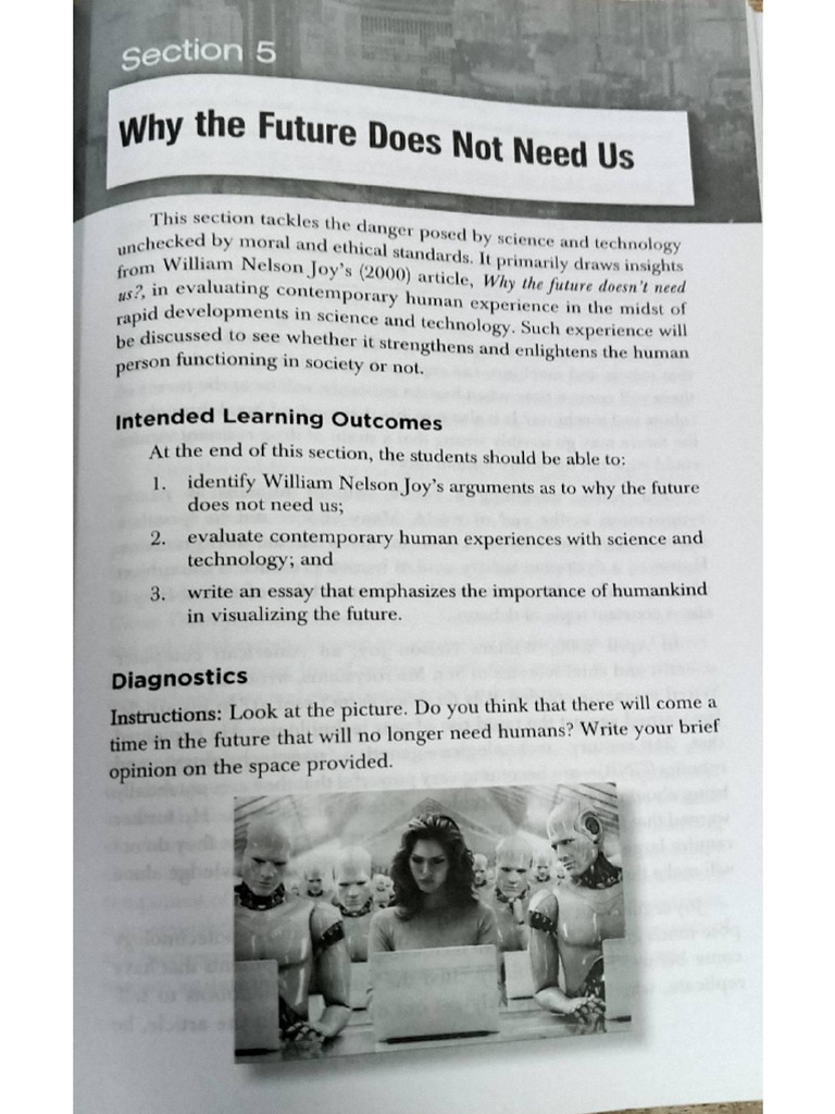 Why the Future Does Not Need Us | PDF