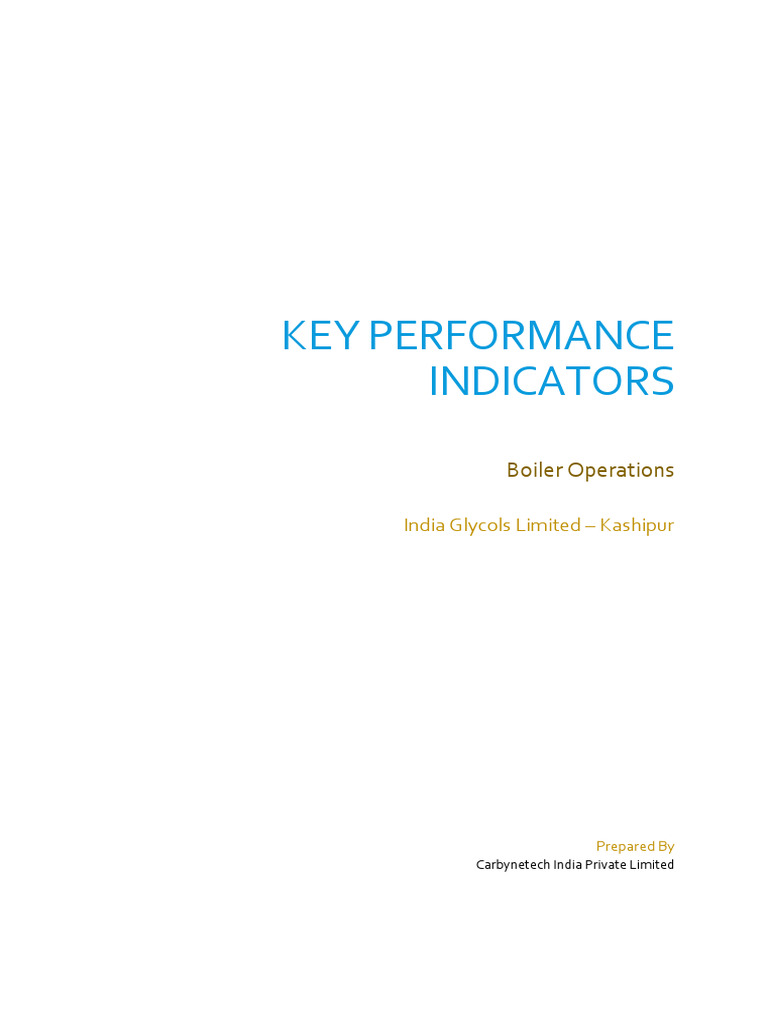 IGL Key Performance Indicators - Boilers | PDF