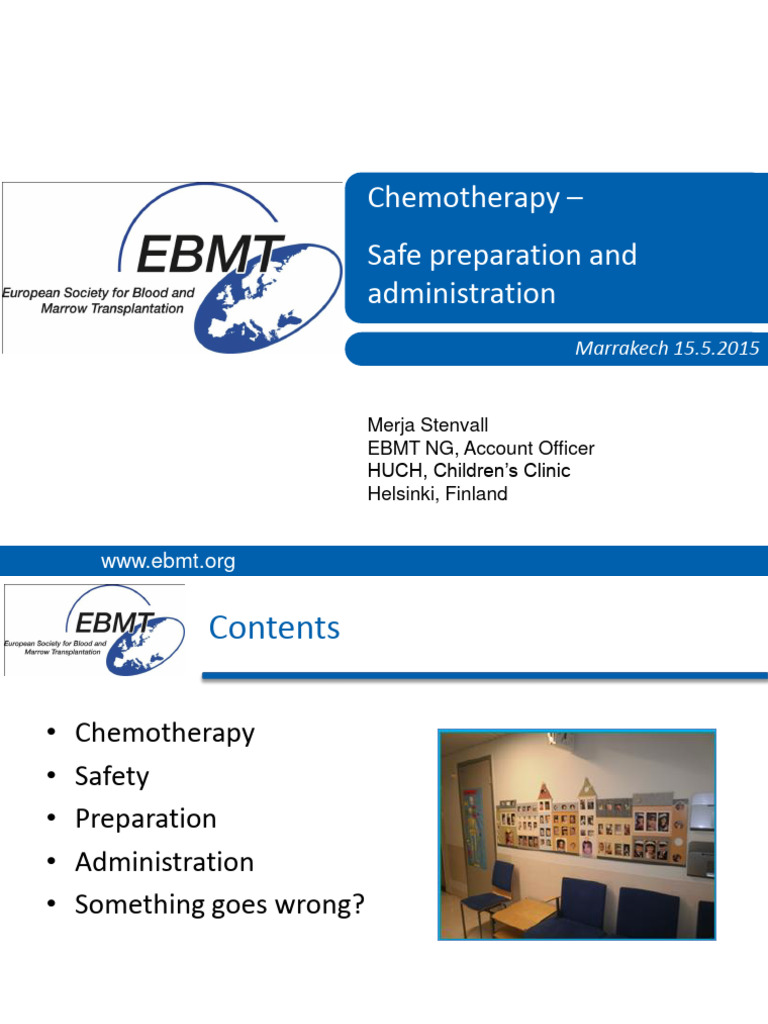 Nurses Group Paediatric Committee Chemotherapy Safe Preparation and ...