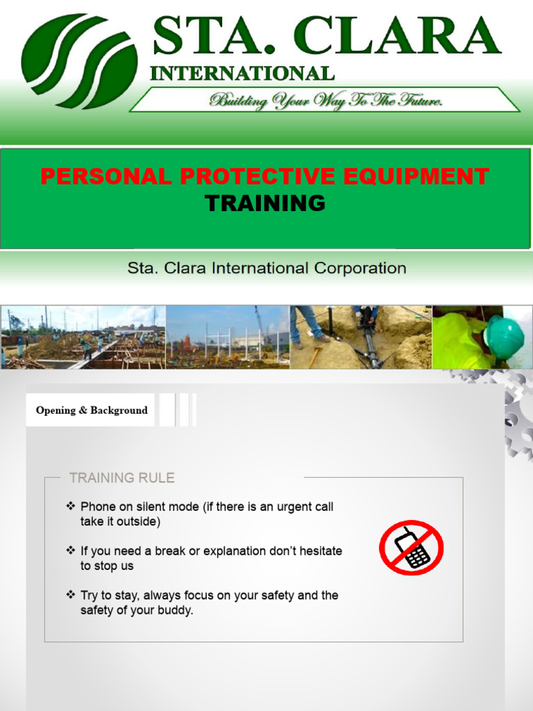 Personal Protective Equipment Training Guide | PDF | Personal ...