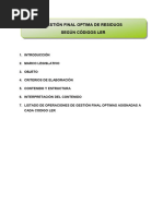 Códigos LER para Residuos Específicos | PDF