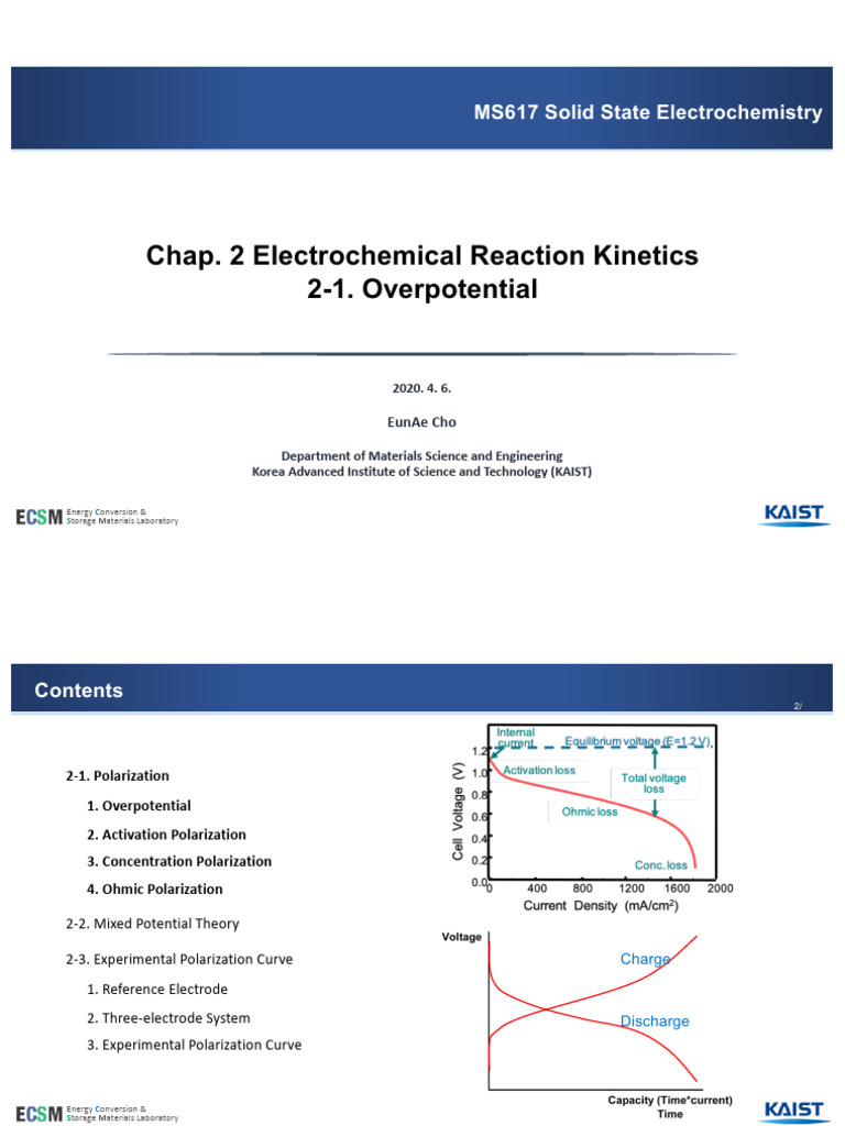 Chap 2-1. Overpotential | PDF | Electrode | Electrochemistry