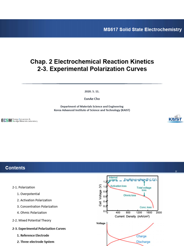 Chap 2-3. Experimental Polarization Curves | PDF | Electrochemistry | Anode