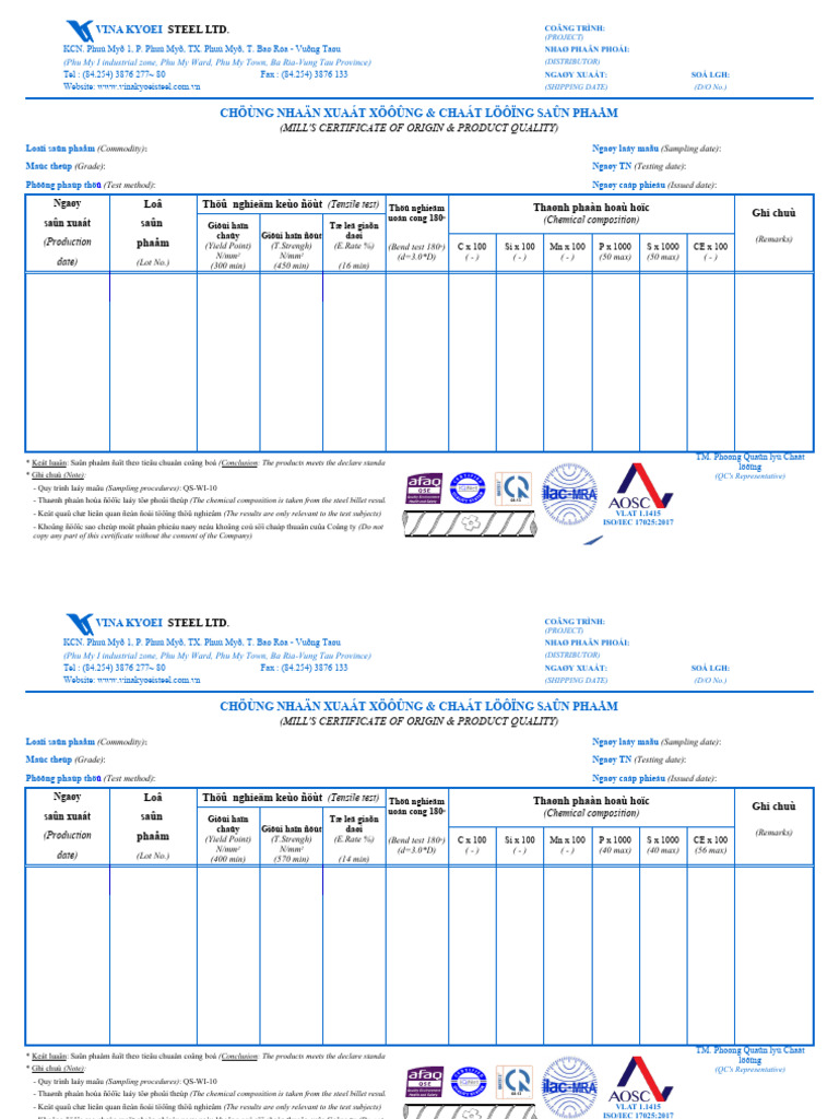 Form DB TCVN 17025 r2 | PDF | Materials Science | Civil Engineering