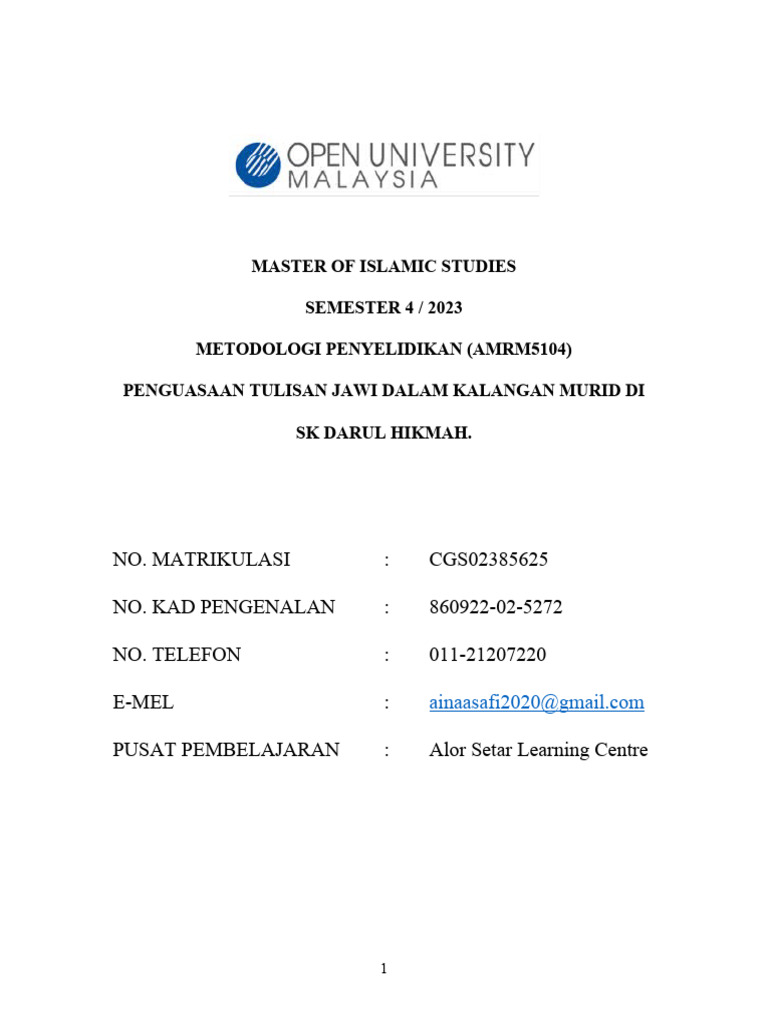 Amrm5104 (Soalan 2) | PDF