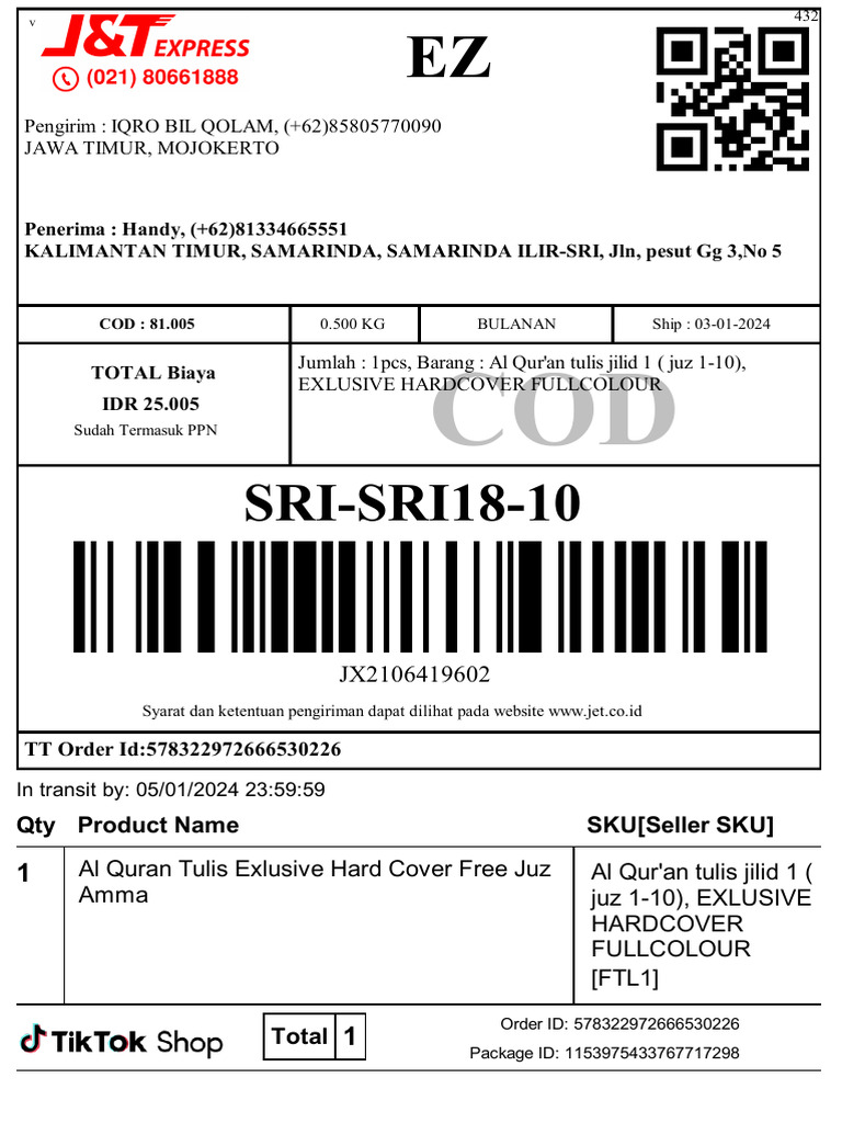 01-04 - 07-31-54 - Shipping Label+packing List | PDF