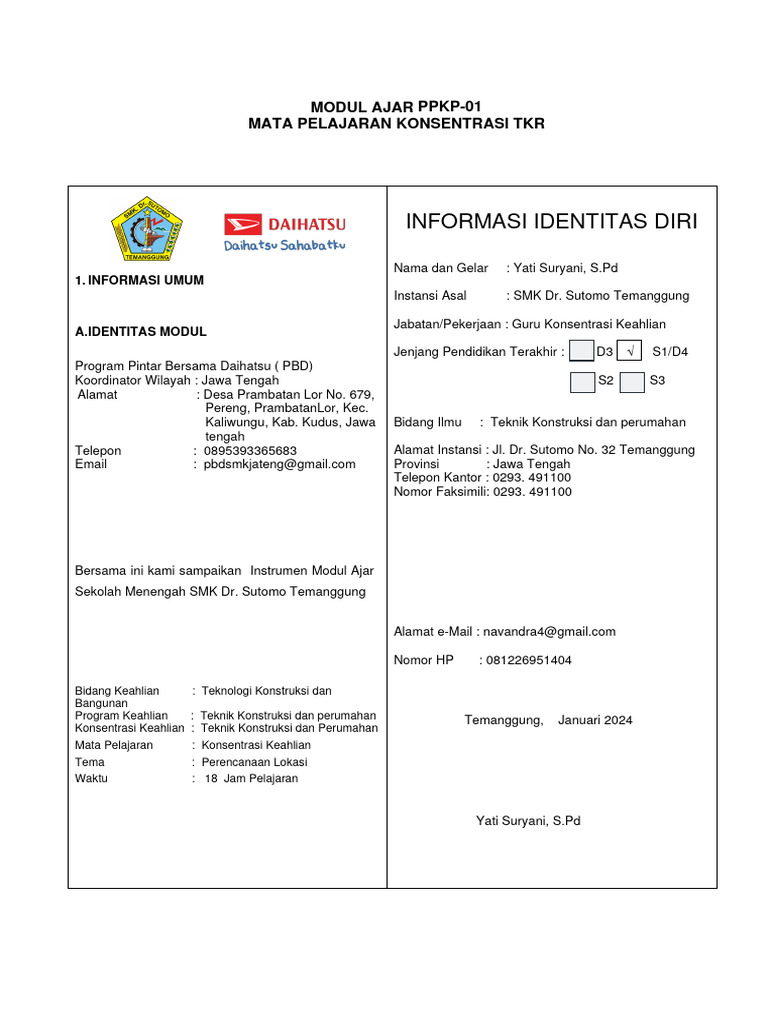 MODUL AJAR PPKP 04b XI BKP | PDF | Karier & Perkembangan | Seni