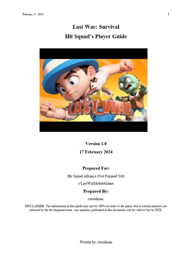 Last War Player Guide | PDF | Tanks