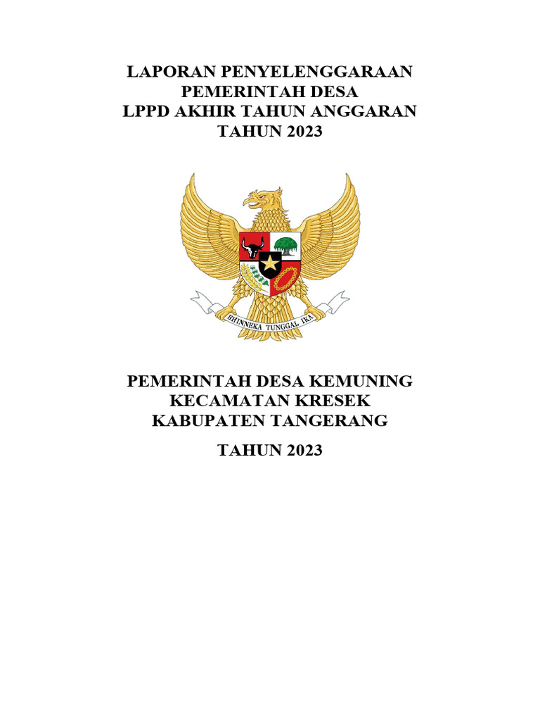 LPPD Akhir Tahun Anggaran | PDF | Ilmu Sosial | Griya & Taman