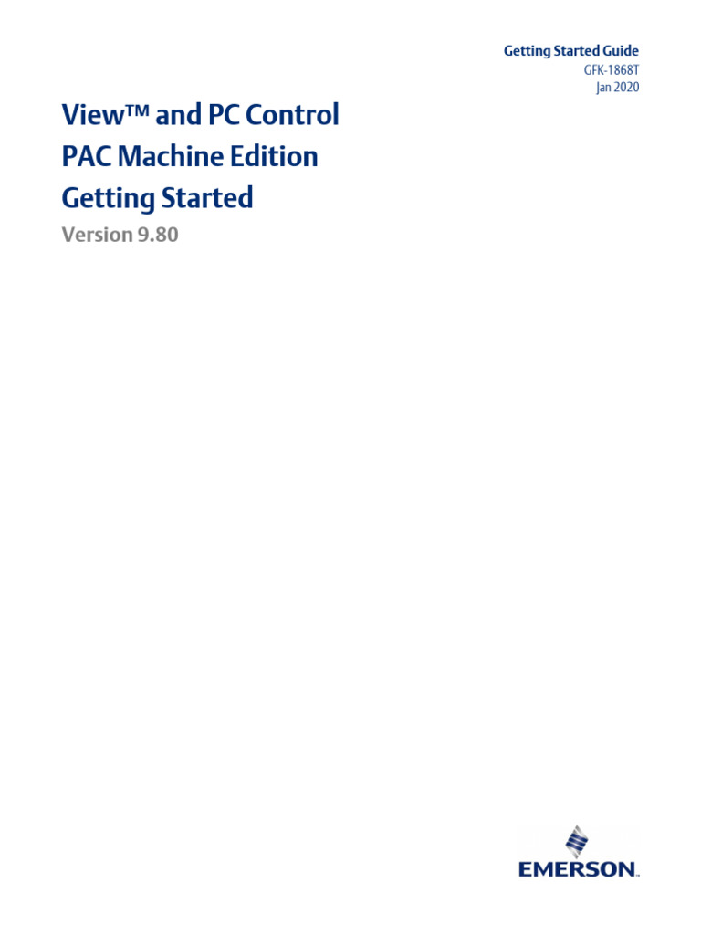 Emerson PAC Machine Edition View and PC Control Manual | PDF | 64 Bit Computing | Microsoft Windows