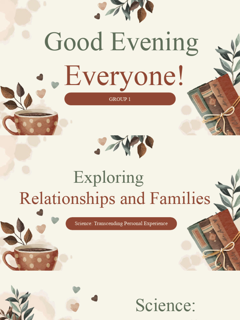 Exploring Relationships and Families | PDF | Experience | Science