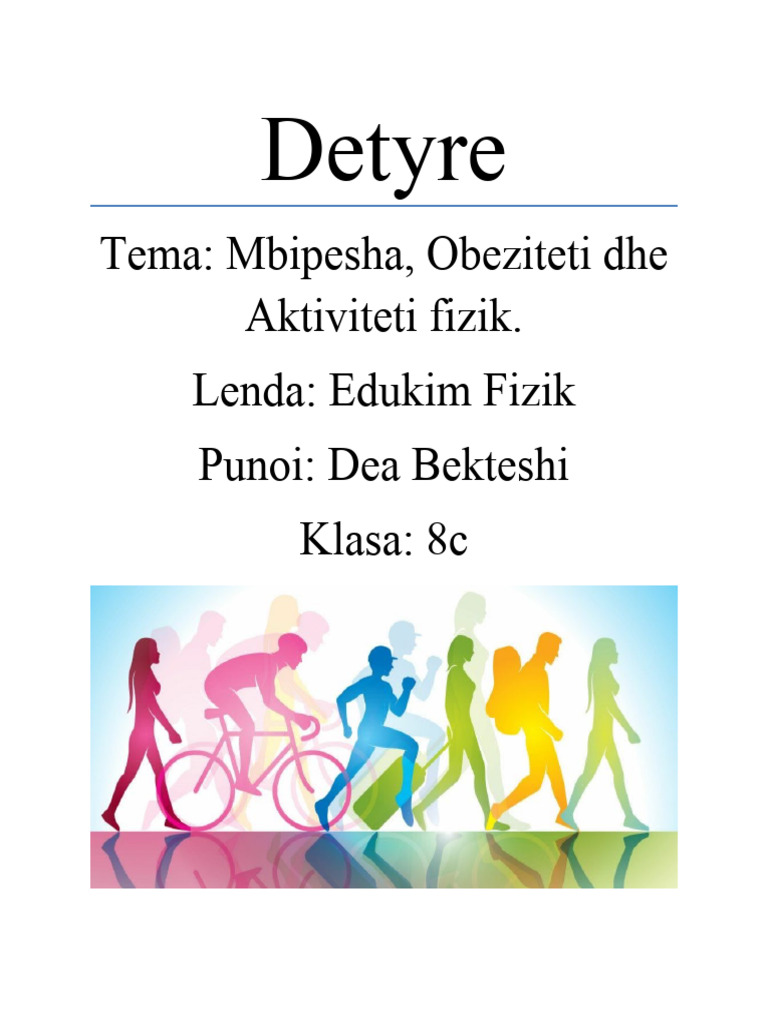 Detyre Mbipesha, Obeziteti Dhe Aktiviteti Fizik | PDF