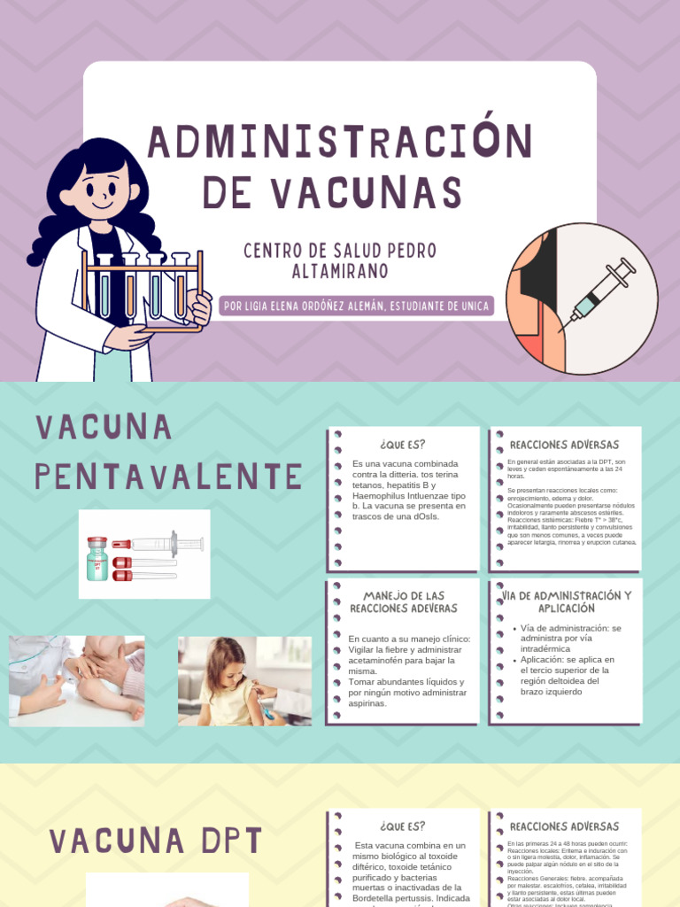 Administración de vacunas | PDF | Especialidades Medicas | Enfermedades y trastornos