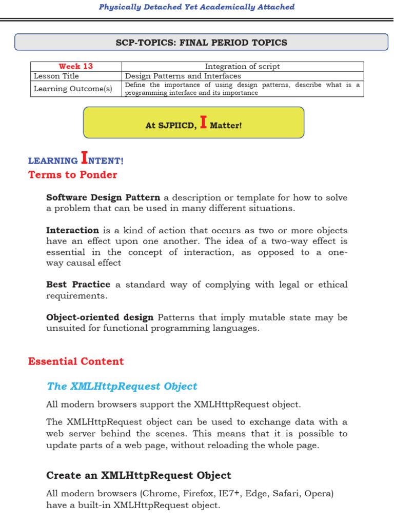 W13 Integration of Script | PDF | Teaching Methods & Materials | Computers