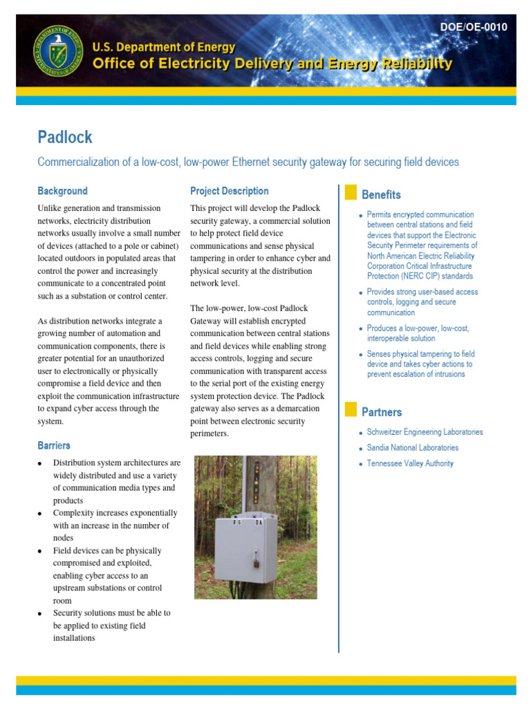 SEL_Padlock_FactSheet | PDF | Computer Security | Security