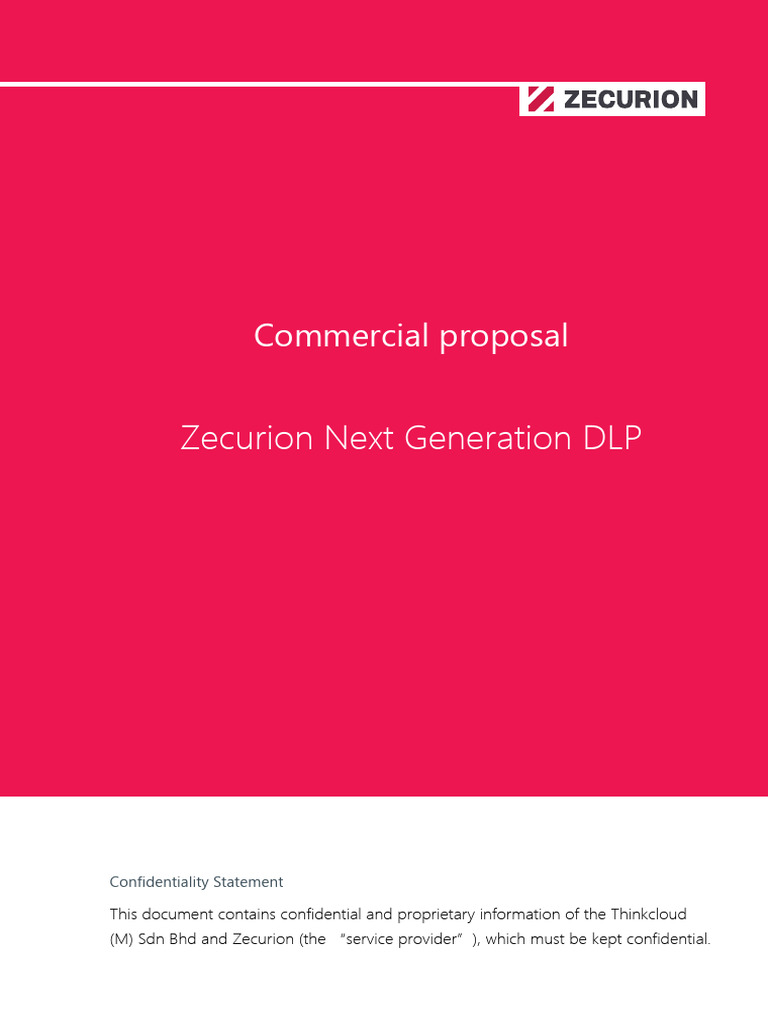 Zecurion Next Gen DLP Overview | PDF | Security | Computer Security