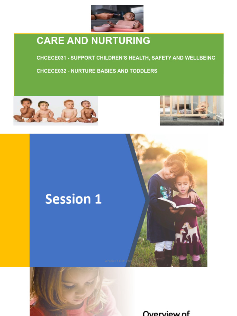 Care and Nurturing - PowerPoint Session 1 CHEC S1 2024 4 | PDF ...