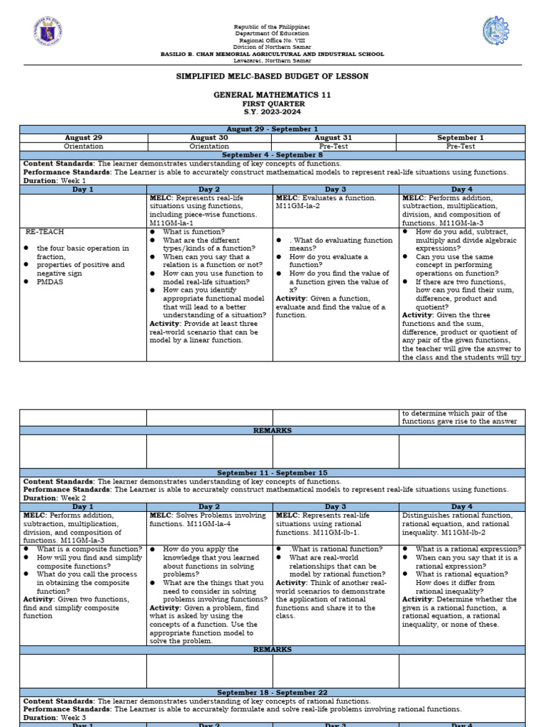 Bol Gen Math 11.2 | PDF | Function (Mathematics) | Exponential Function