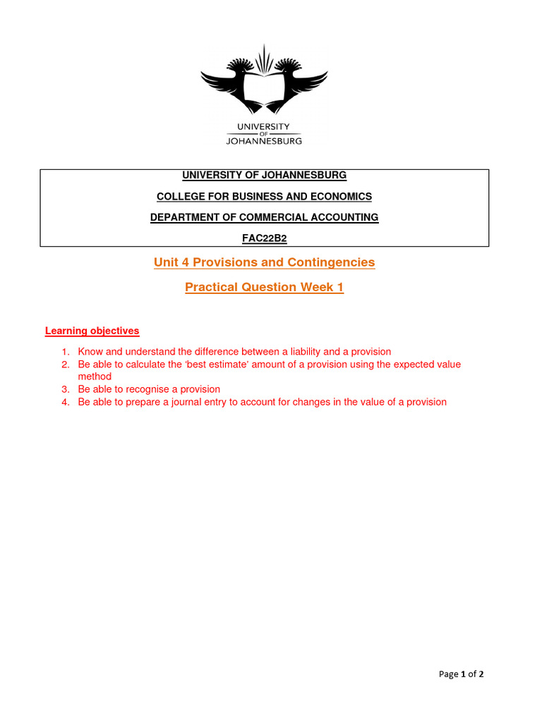 Unit 4 Practical Question Week 1 2023 - Final | PDF