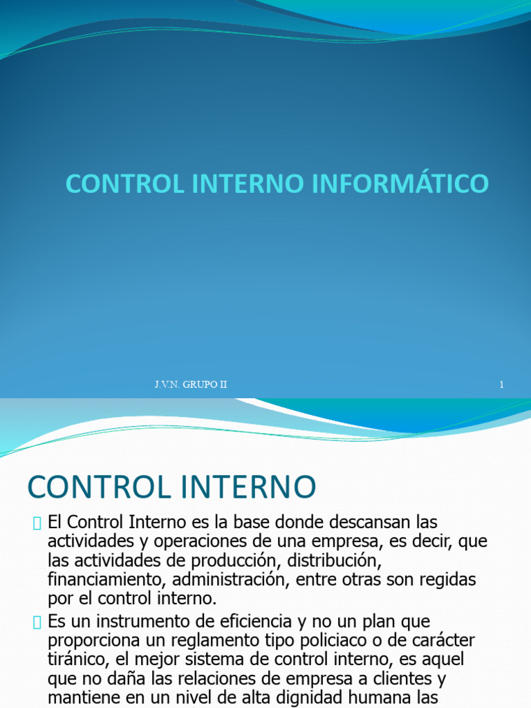 4 - Auditoria - Control Interno Informatico | PDF | Auditoría | Business