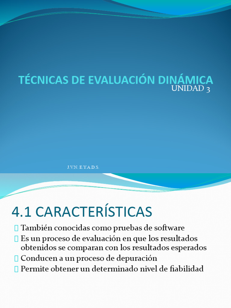 3 - Tema 3 Técnicas de Evaluación Dinámica Pa | PDF | Software | Vértice (teoría de grafos)