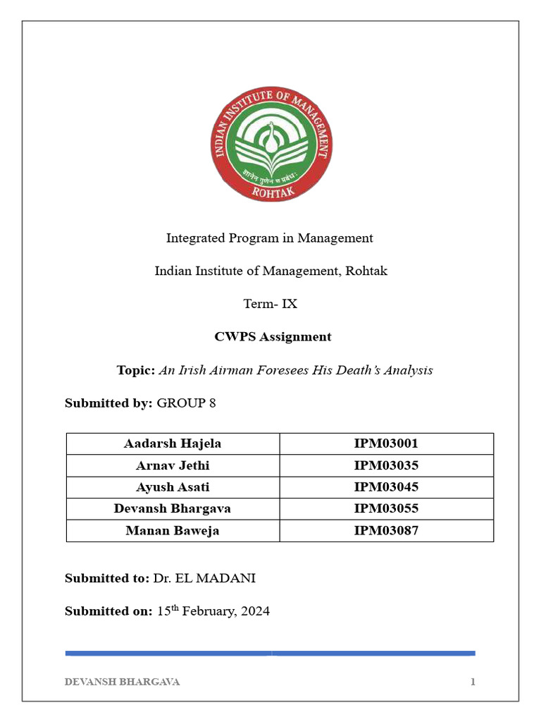 Group8 CWPS PoemAnalysis | PDF
