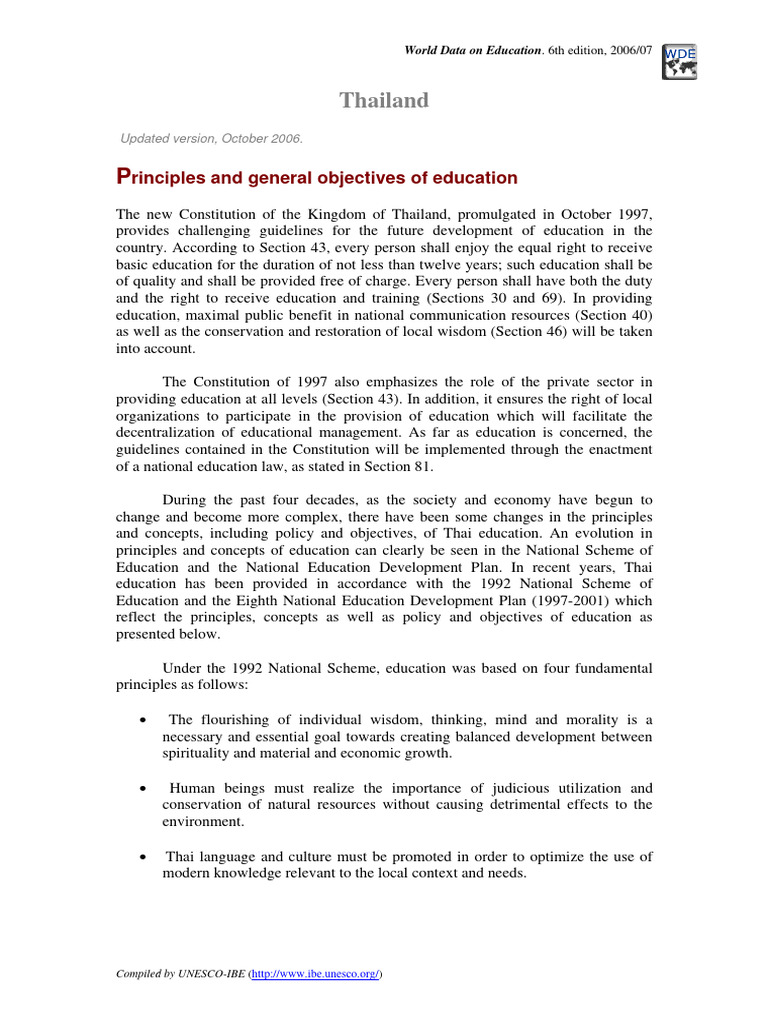 Thailand 14 | PDF | Academic Degree | Bachelor's Degree