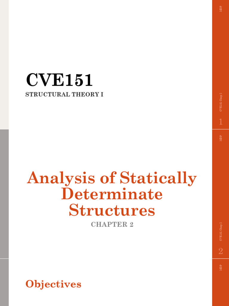 CVE151 Chap2 Analysis of Statically Determinate Structures | PDF | Beam (Structure) | Force