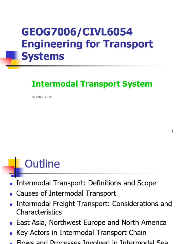 CH 2 (Lecture 3) | PDF | Containerization | Transport