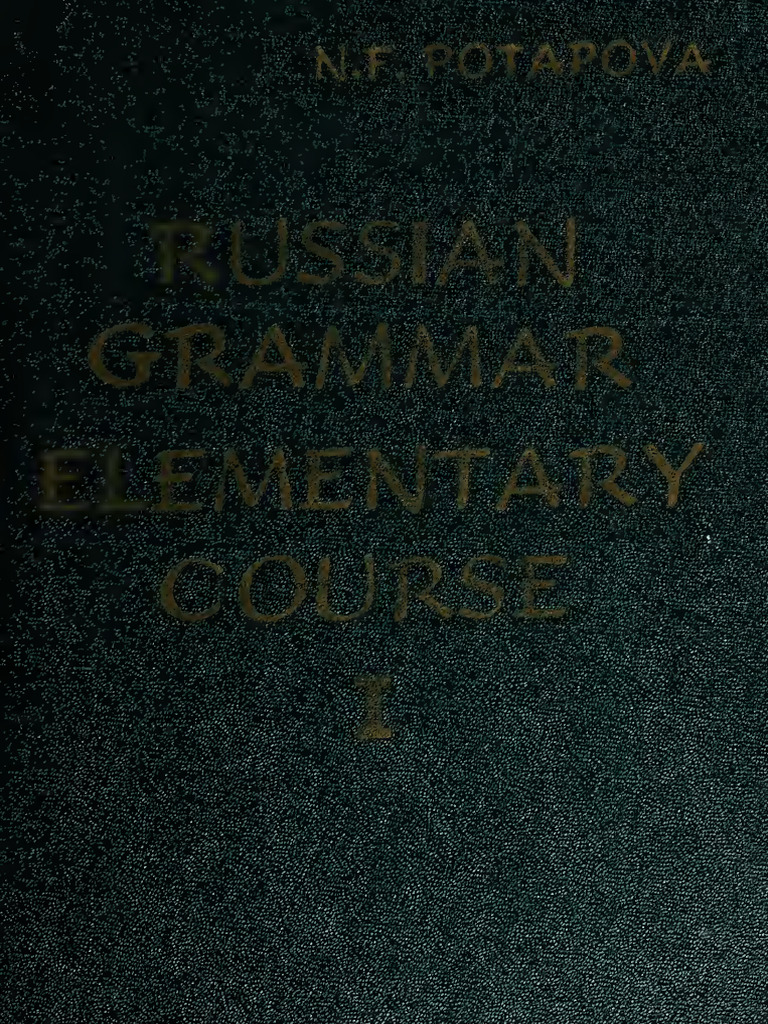 Russian Elementary Course Book i Compress | PDF | Grammatical Gender ...