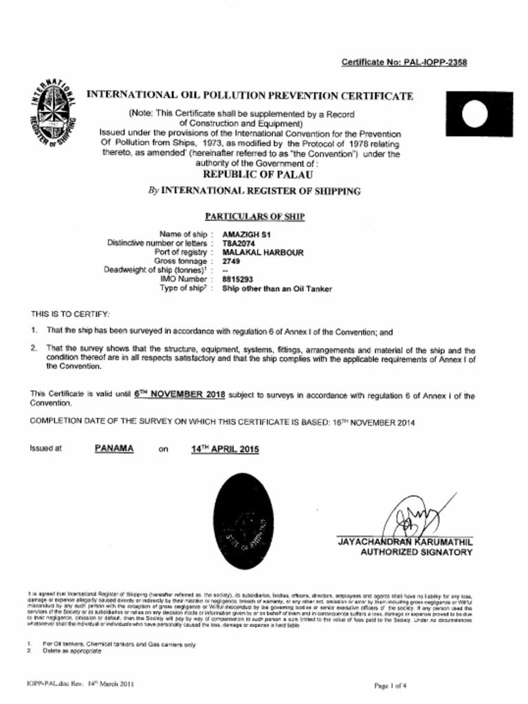 Iopp Pdf Ships Freight Transport