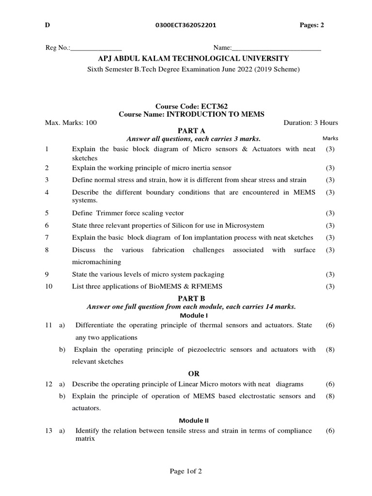 ECT362-QP - June 2022 | PDF | Force | Classical Mechanics