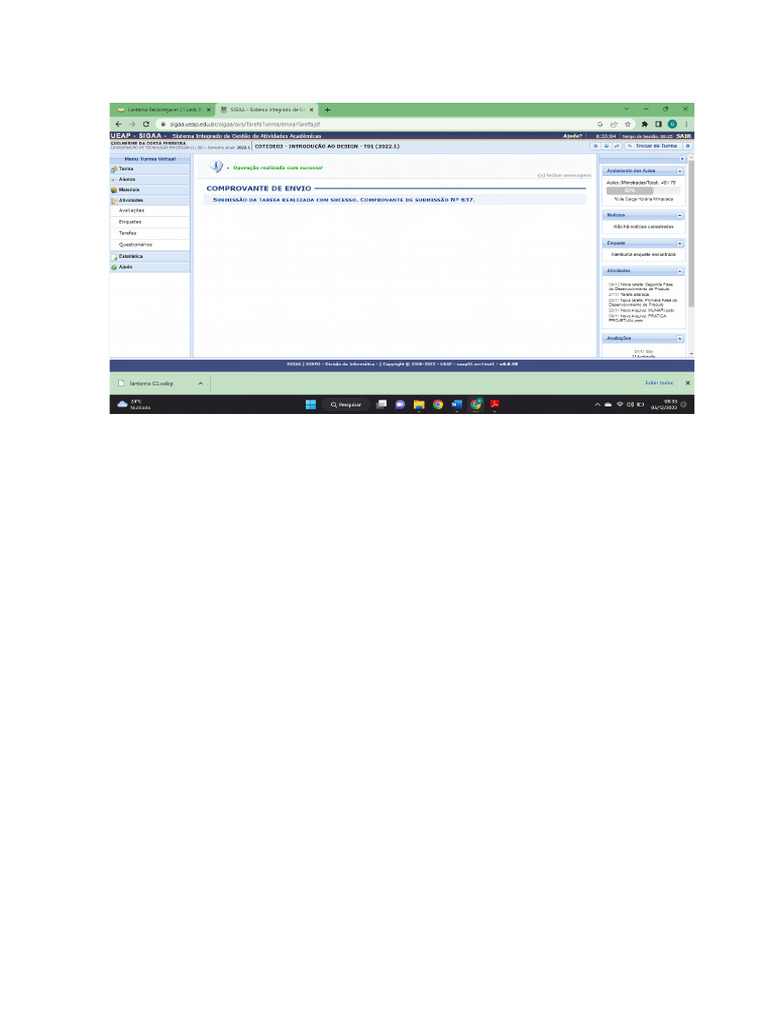 Comprovante Ficha de Anelise - Prof Rodrigo | PDF