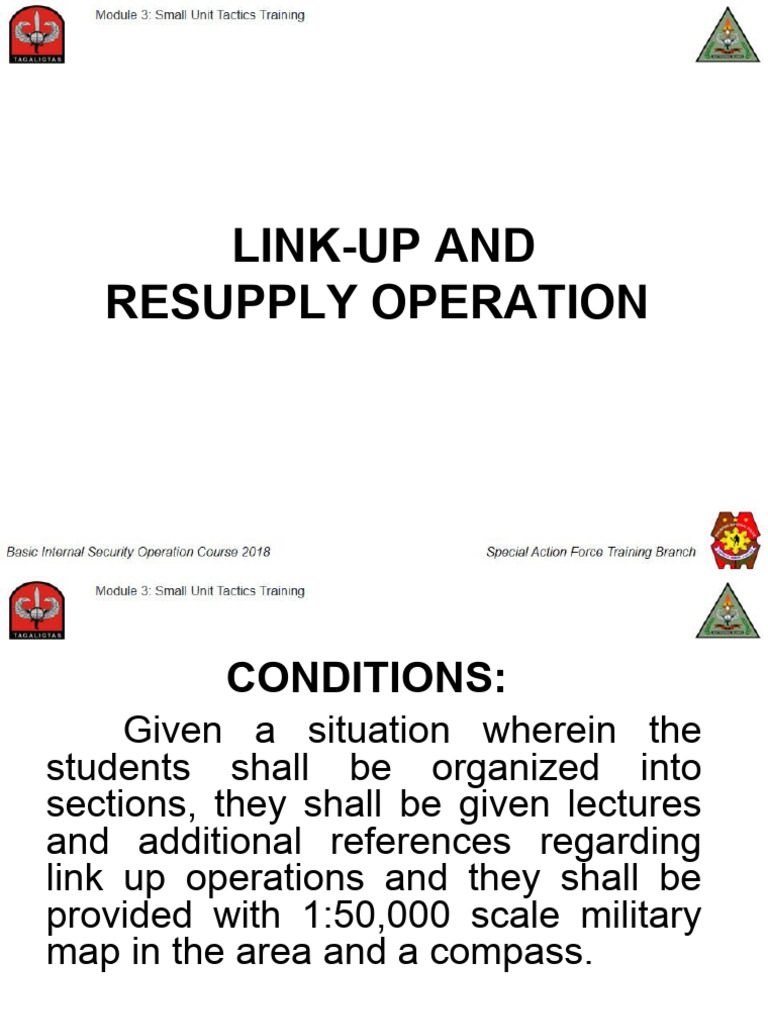 Link Up Operations and Resupply Guide | PDF | History