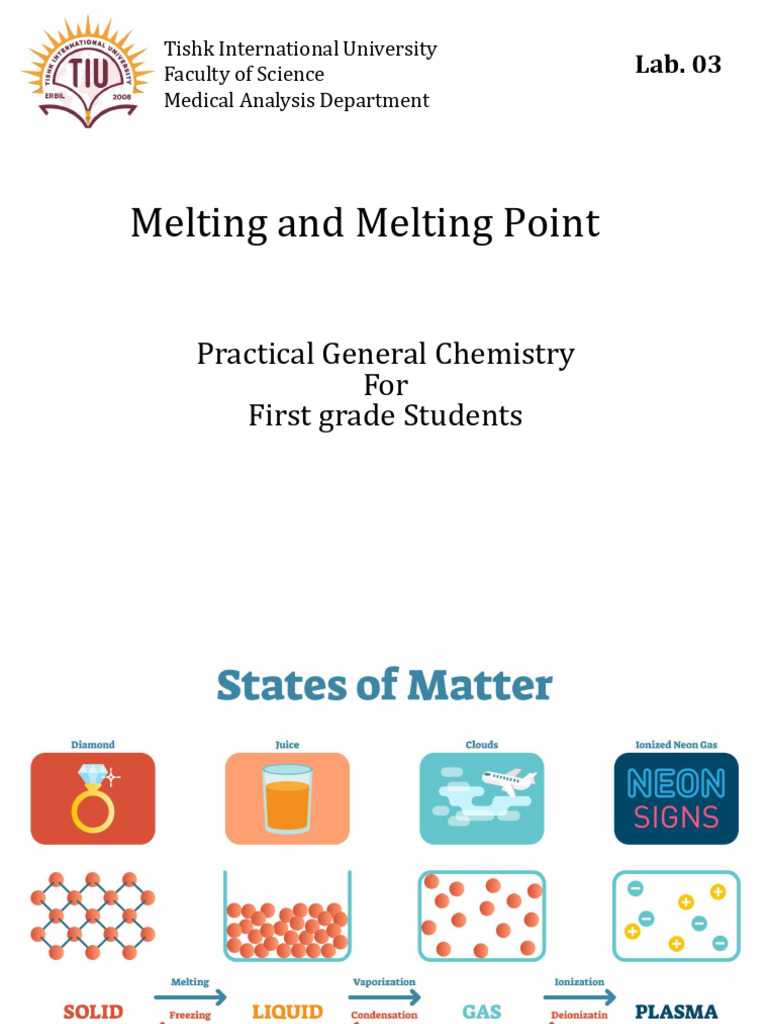 Lab-3-Melting-Point | PDF | Melting Point | Physical Chemistry