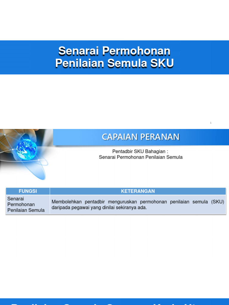 Slide Penilaian Semula SKU | PDF