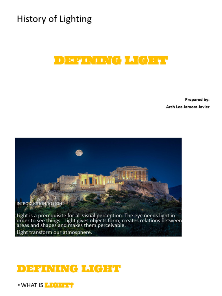 History of Lighting | PDF | Lighting | Light