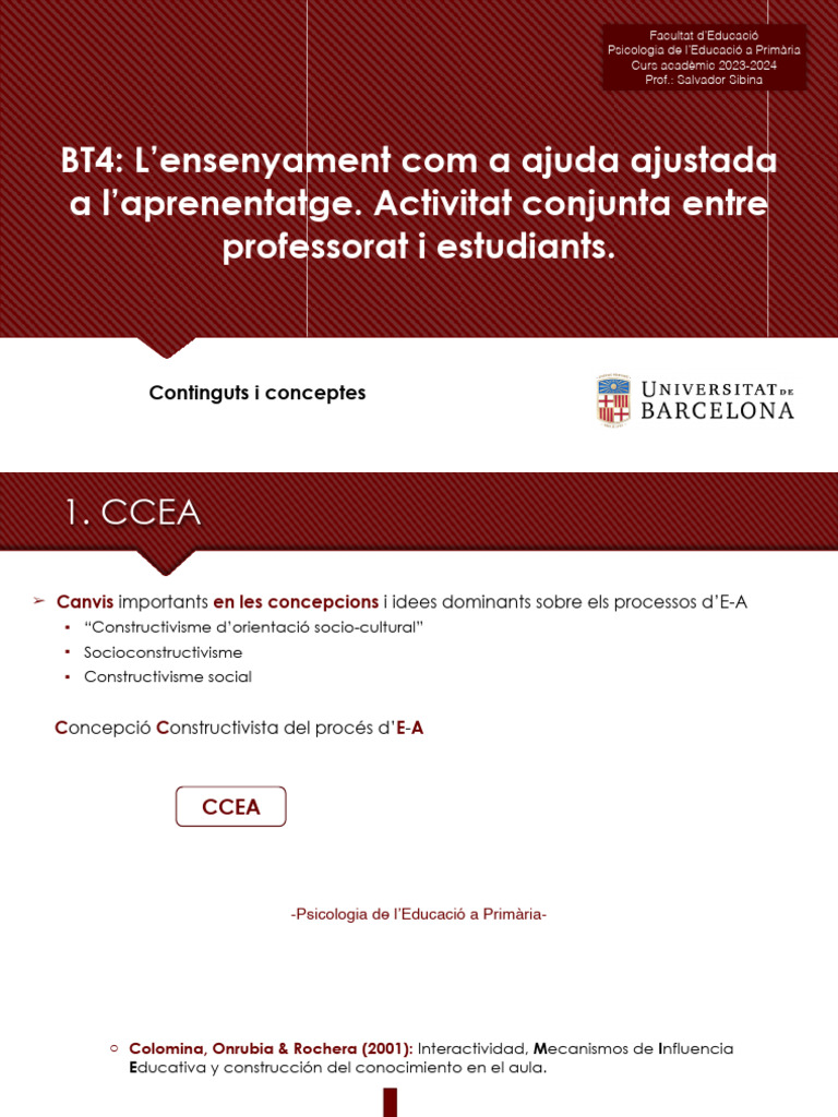 Continguts Bàsics BT - Iv | PDF