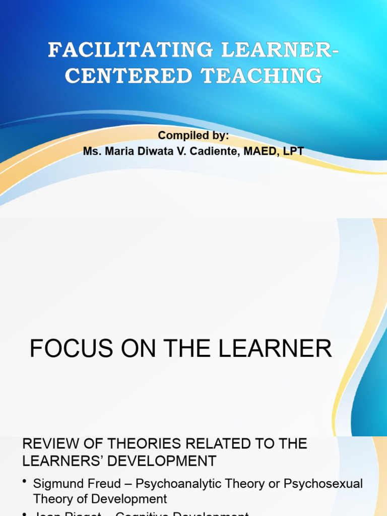 Facilitating Learner | PDF | Learning | Cognitive Development