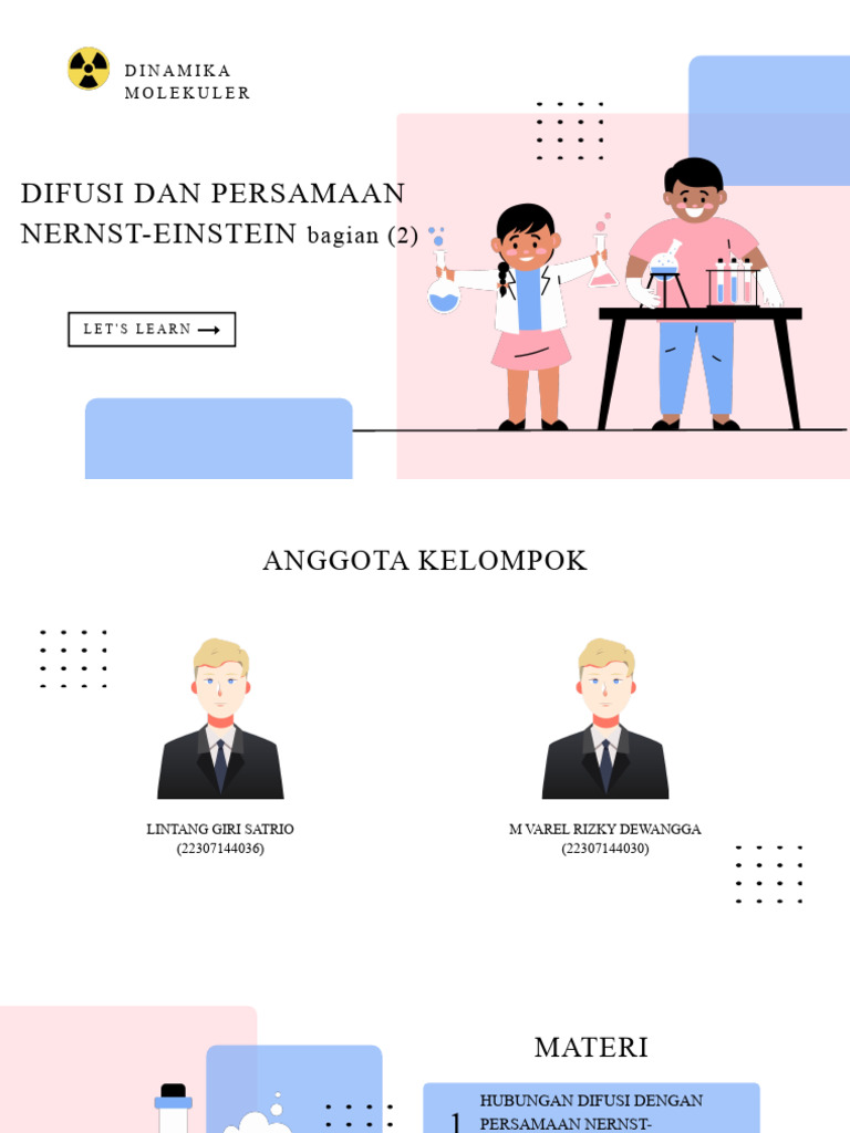 Difusi Dan Persamaan Nernst-Einstein | PDF