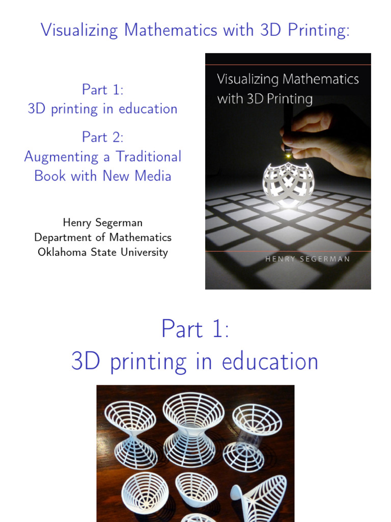 Vis Math 3d Printing | PDF | 3 D Printing | 3 D Computer Graphics