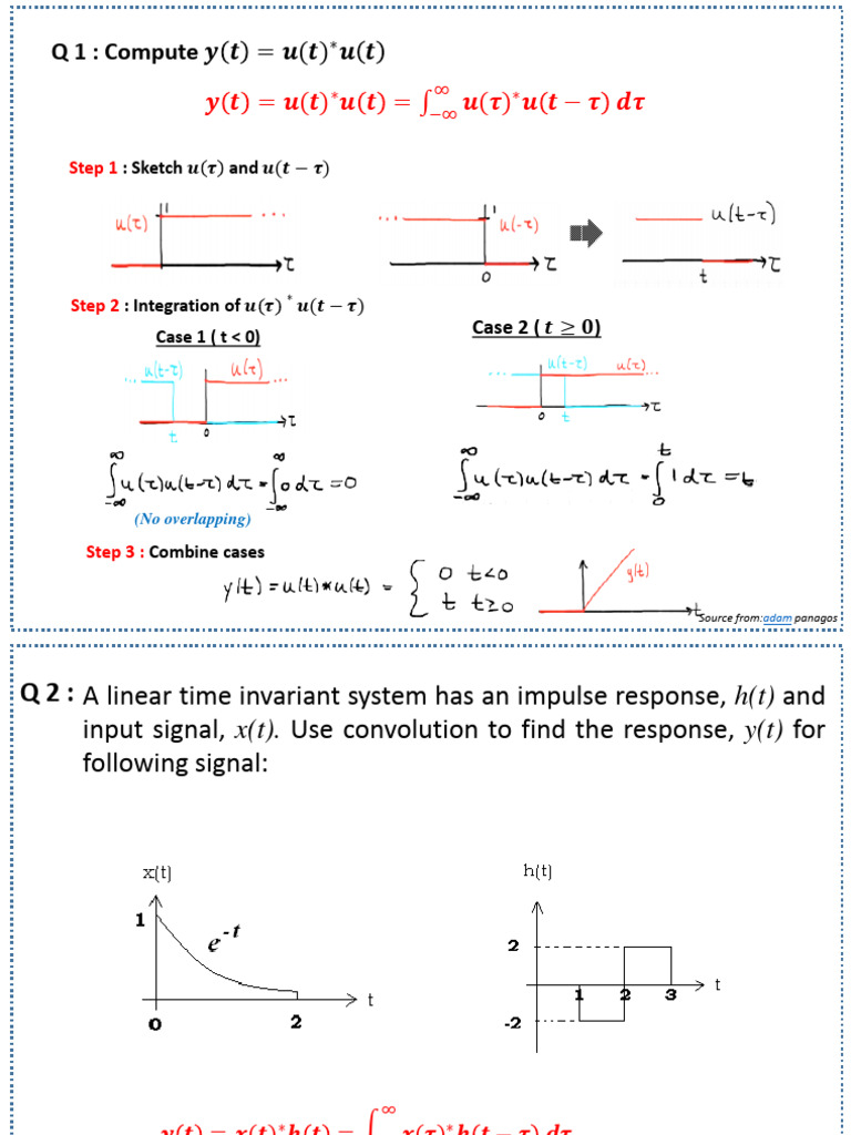 CONVOLUTION INTEGRAL | PDF | Algorithms | Applied Mathematics