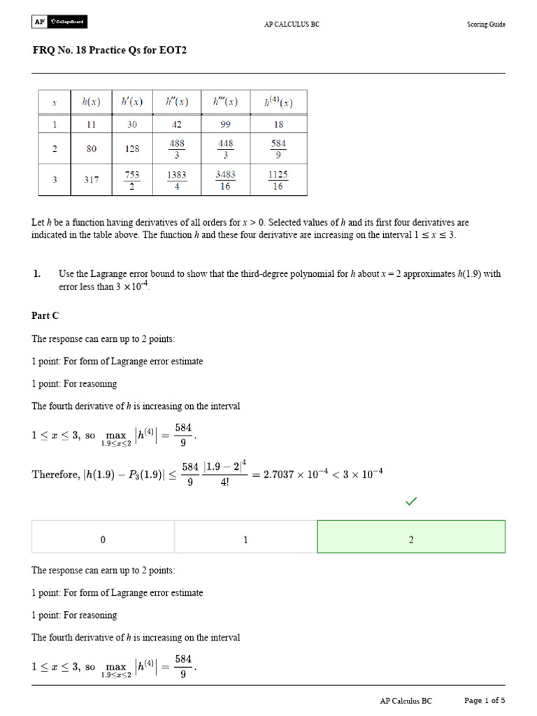 AP Calculus BC Practice Guide | PDF | Teaching Methods & Materials | Computers